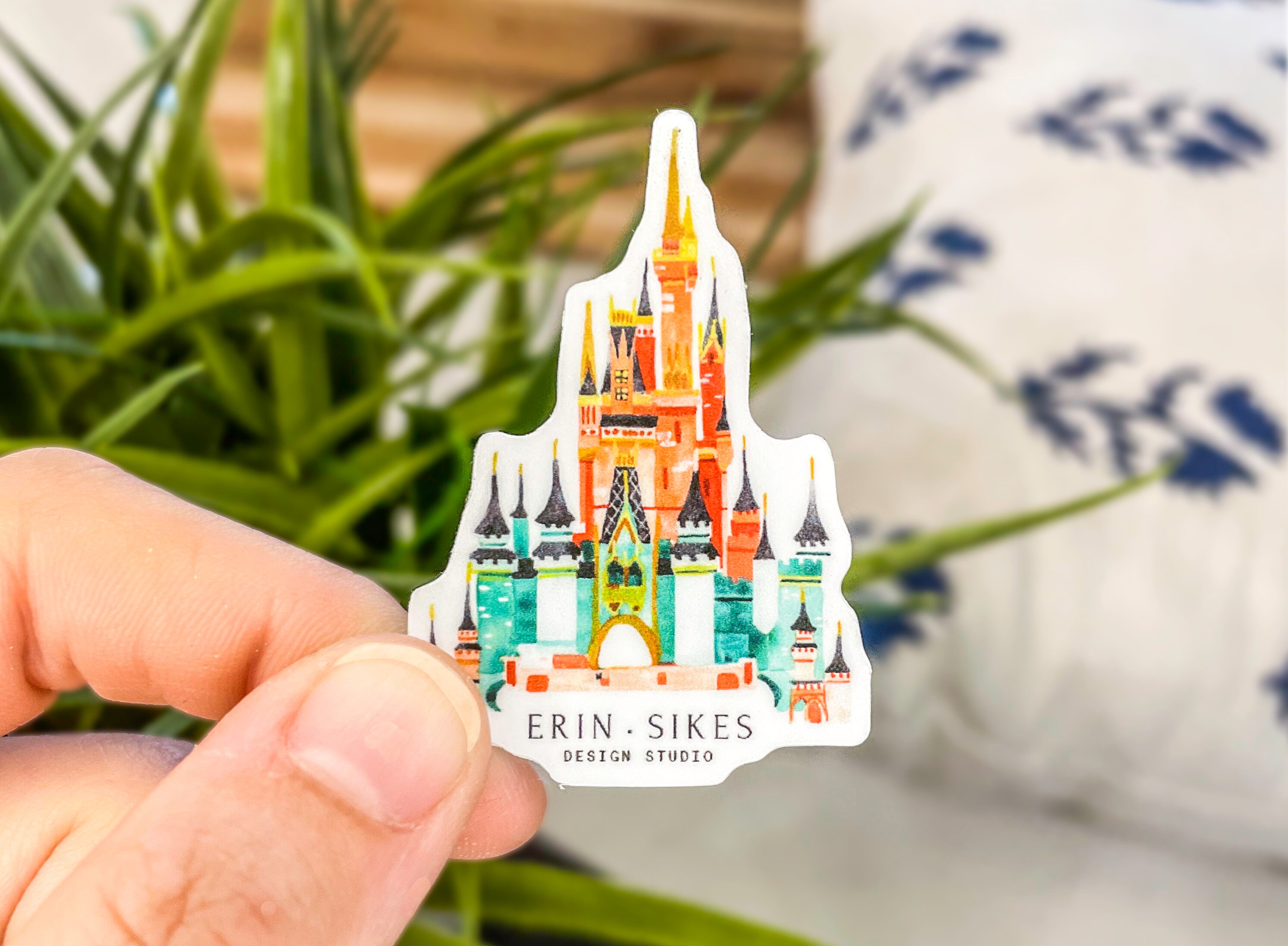Disney World Watercolor Stickers Magic Kingdom, Hollywood Studios and ...