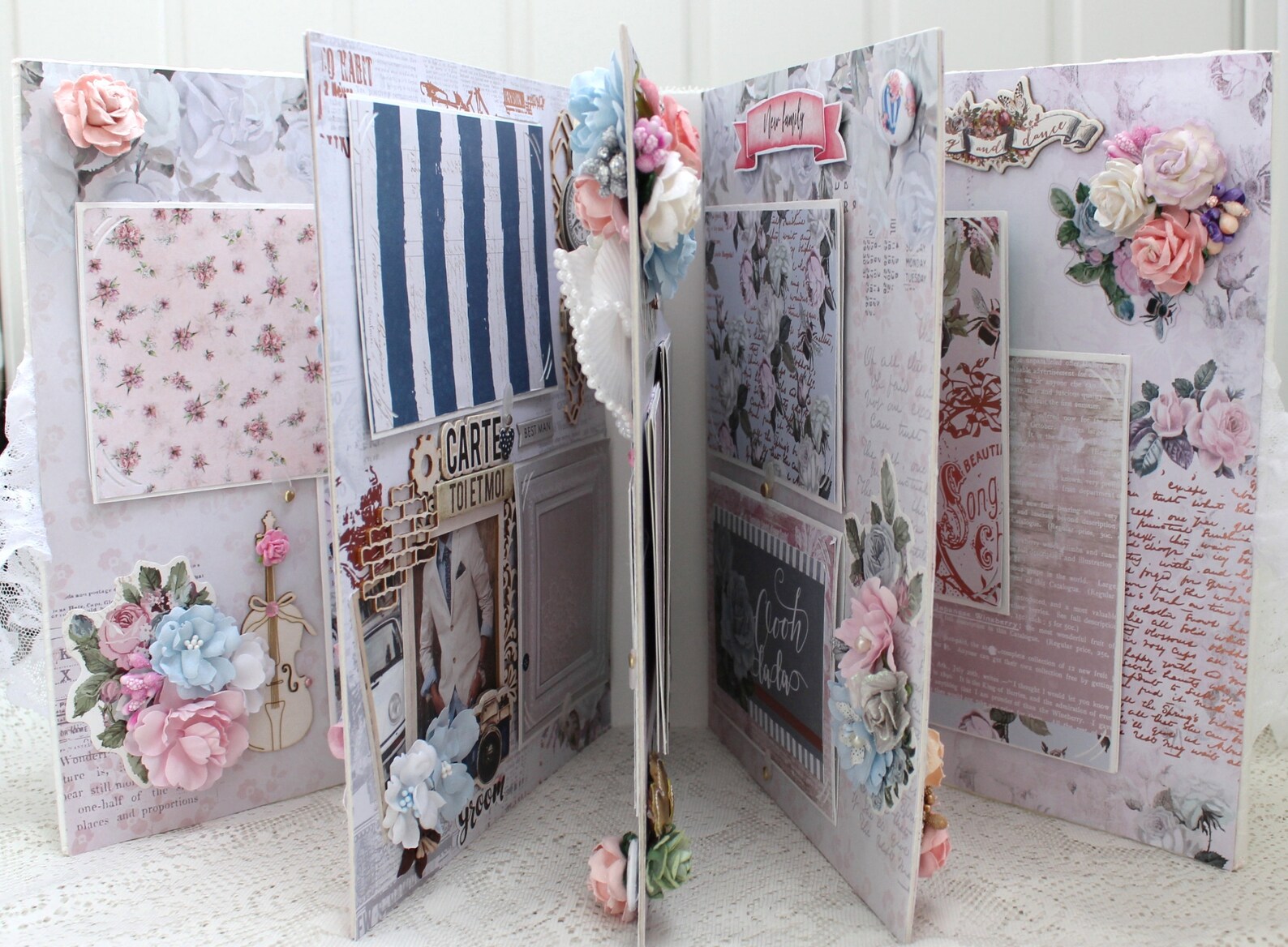 Large Wedding Photo Album Wedding Scrapbook Album Wedding - Etsy