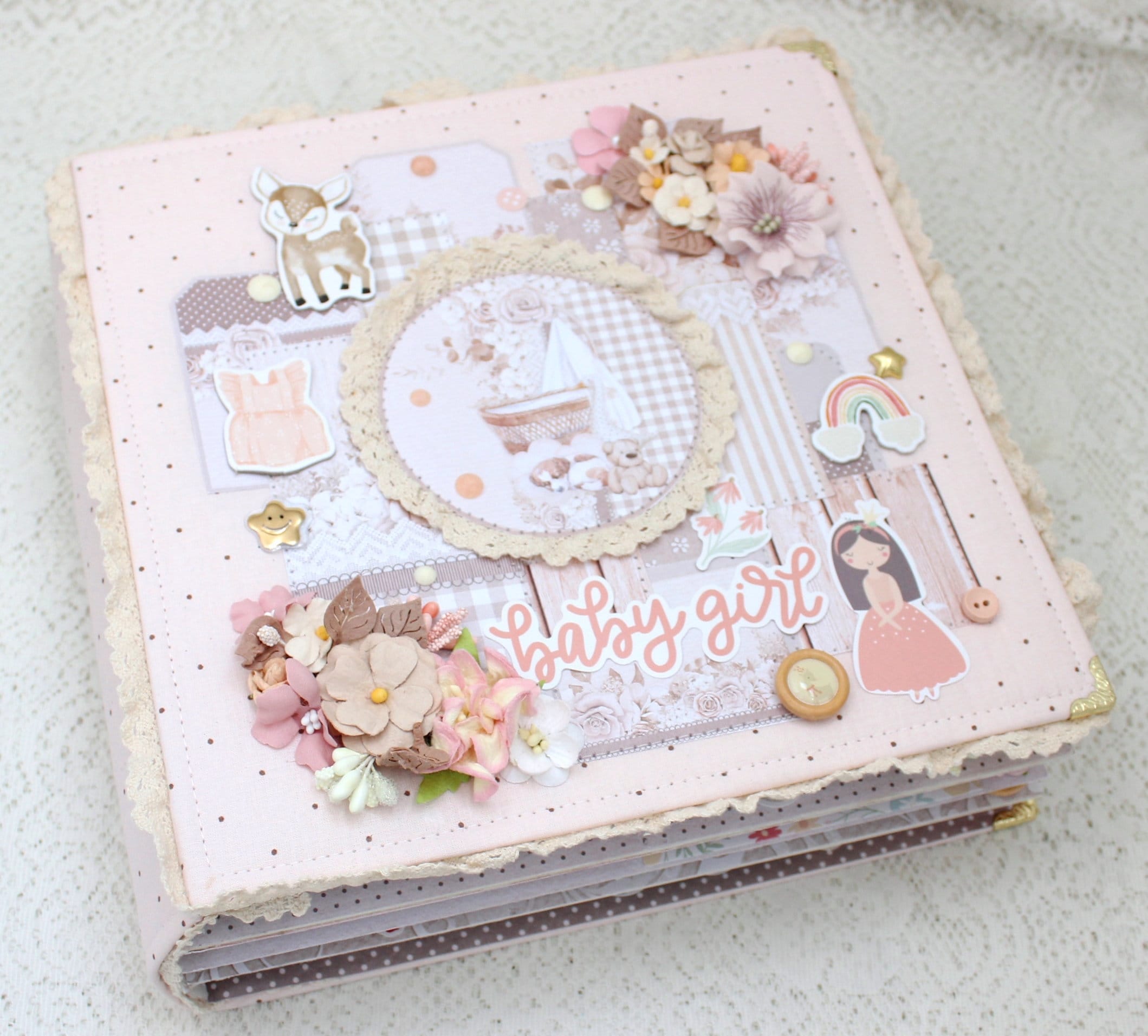 Baby Girl Album Baby Scrapbook Baby Photo Album Baby Memory Book ...