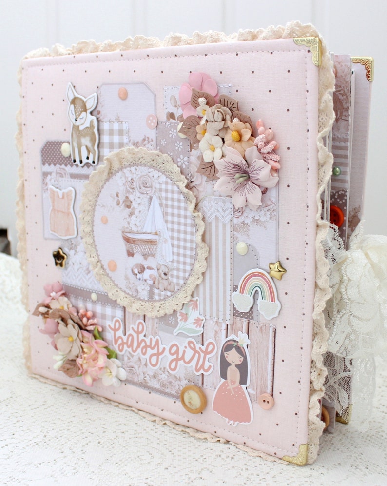 Baby Girl Album Baby Scrapbook Baby Photo Album Baby Memory Book ...