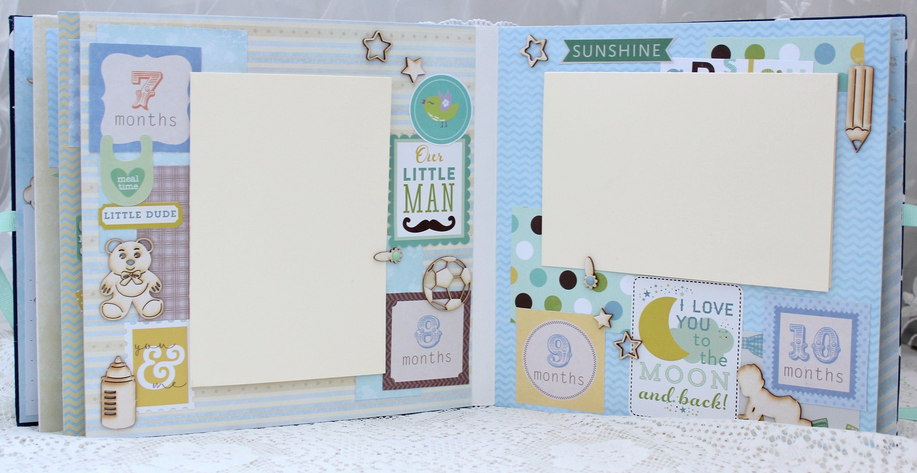 Baby Boy Photo Album Baby Book Memory Book Baby Scrapbook - Etsy