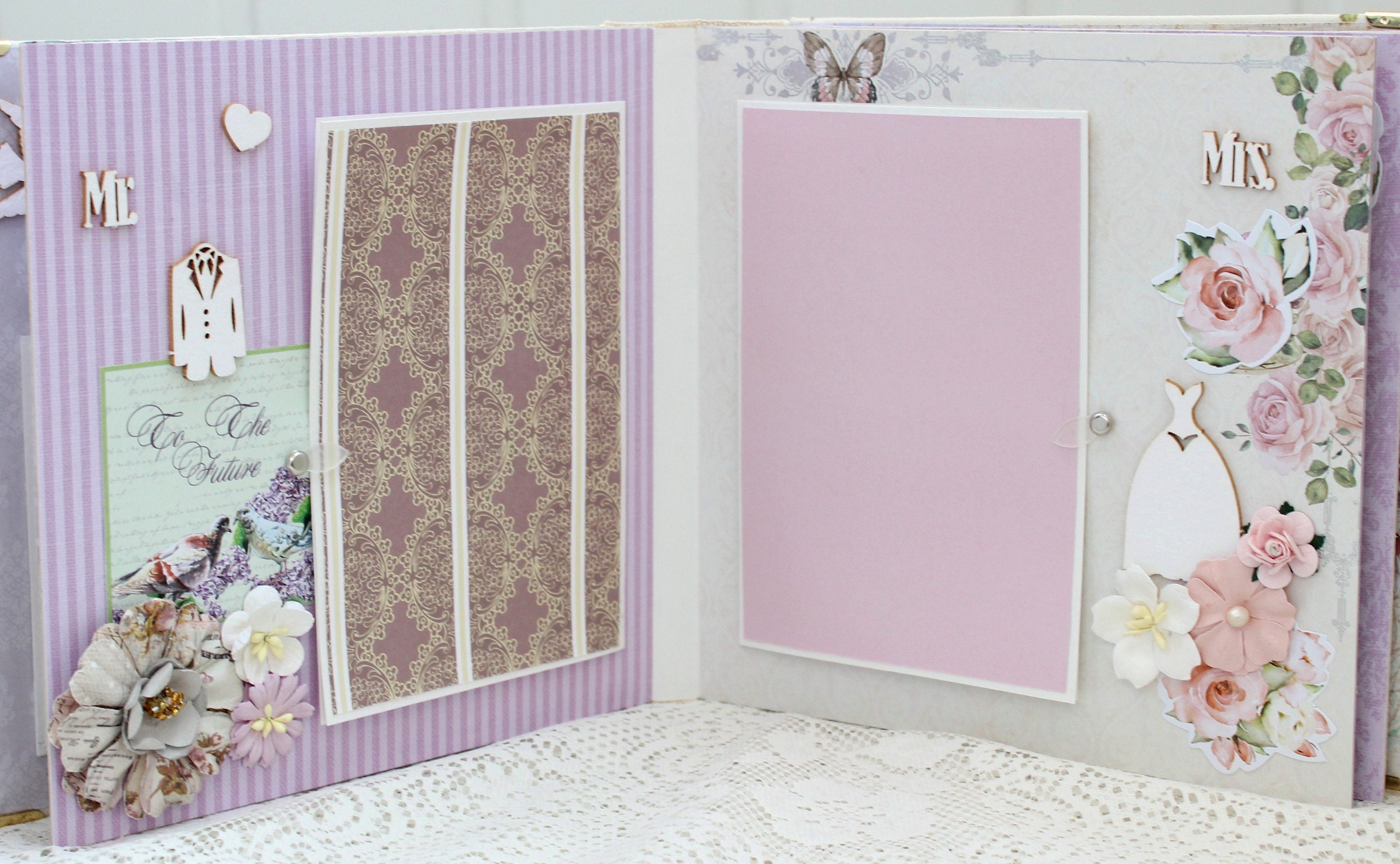 Wedding Scrapbook Album Wedding Day Gift Wedding Memory Book Handmade ...