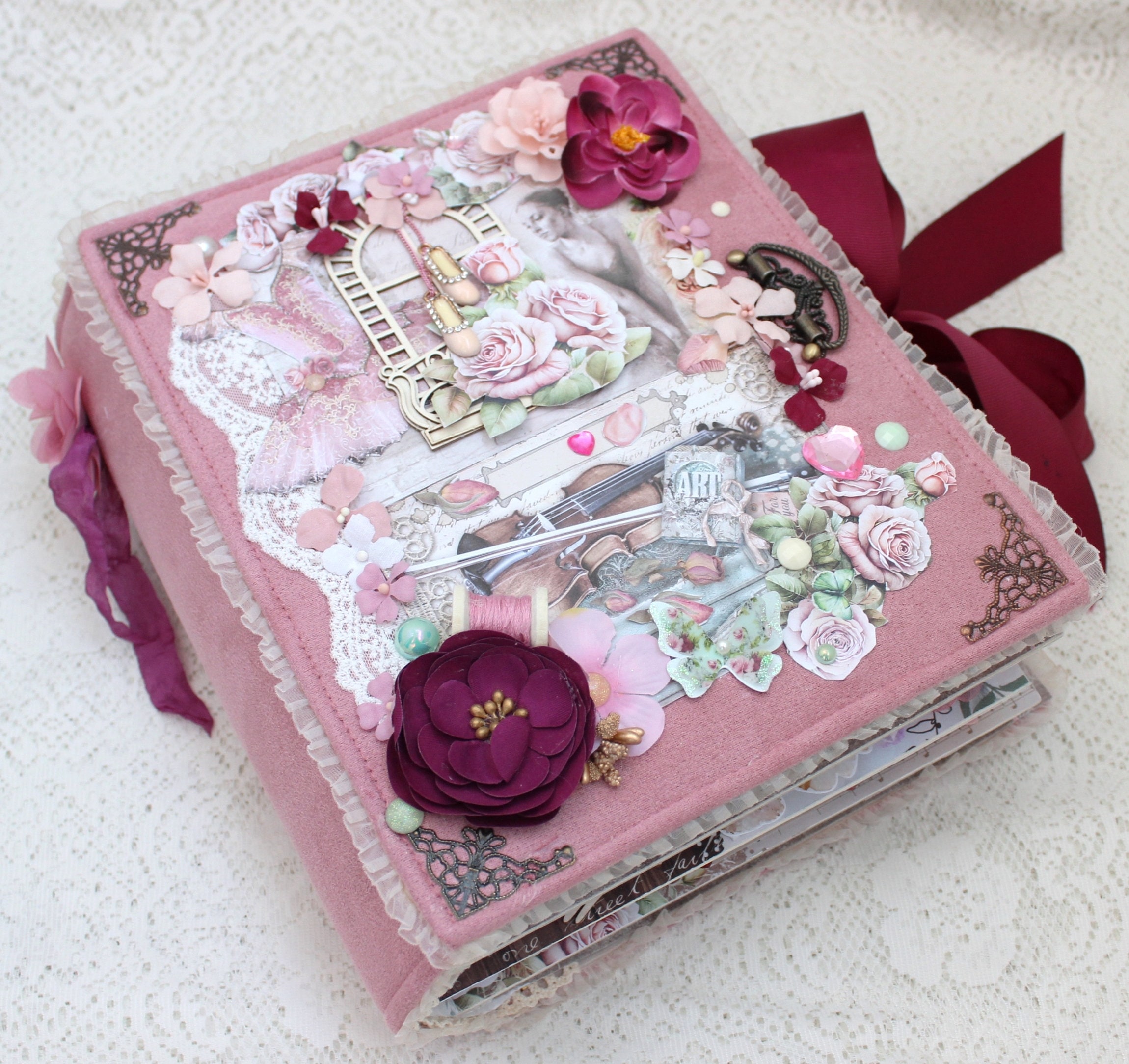 Vintage Ballerina Scrapbook Album: Decorated Junk Journal - Etsy