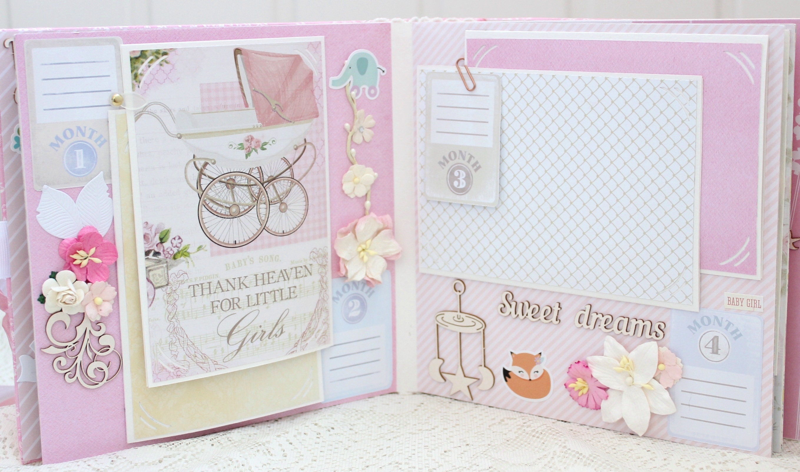 Baby Girl Photo Album First Album for Baby Girl Newborn Album - Etsy