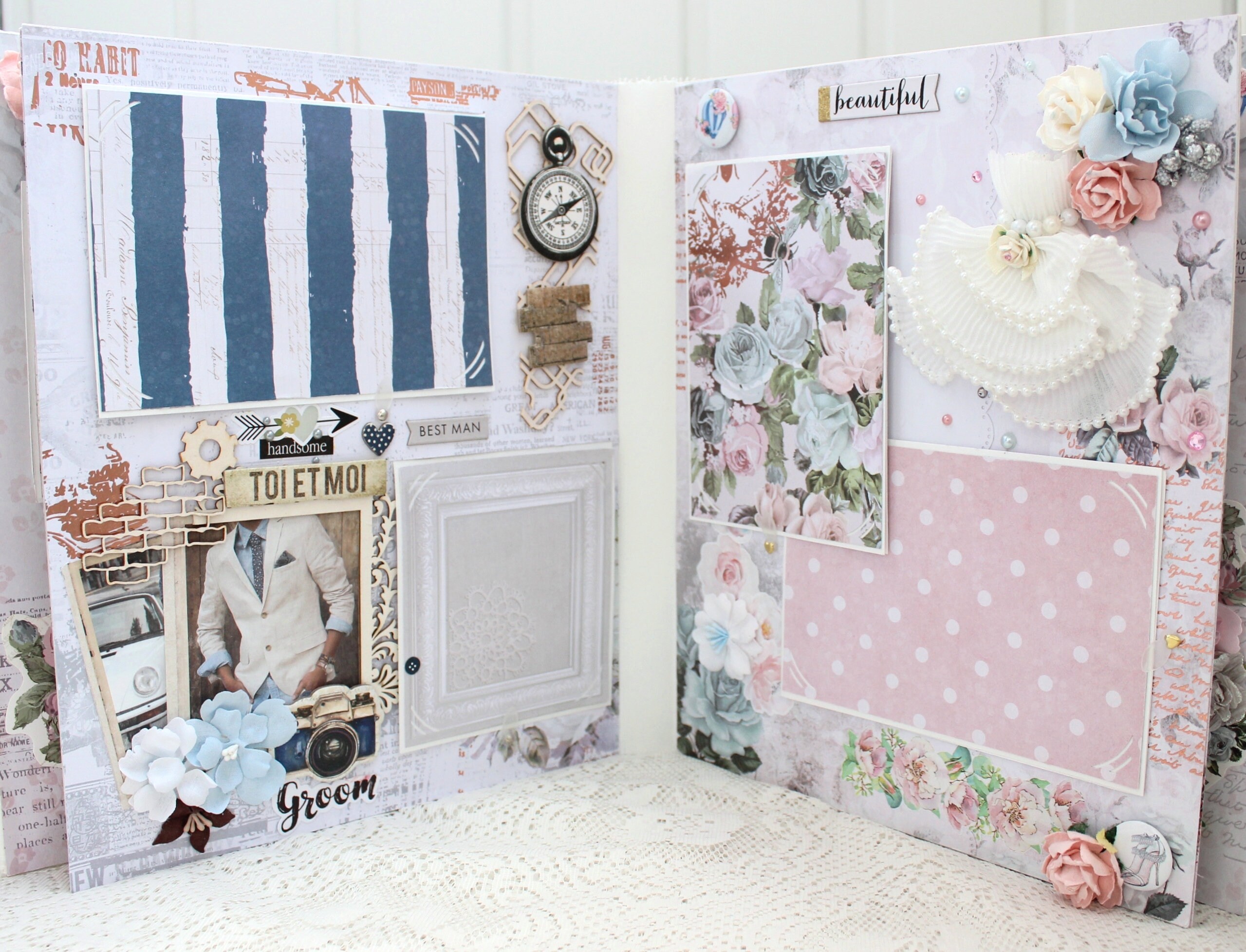 Large Wedding Photo Album Wedding Scrapbook Album Wedding - Etsy