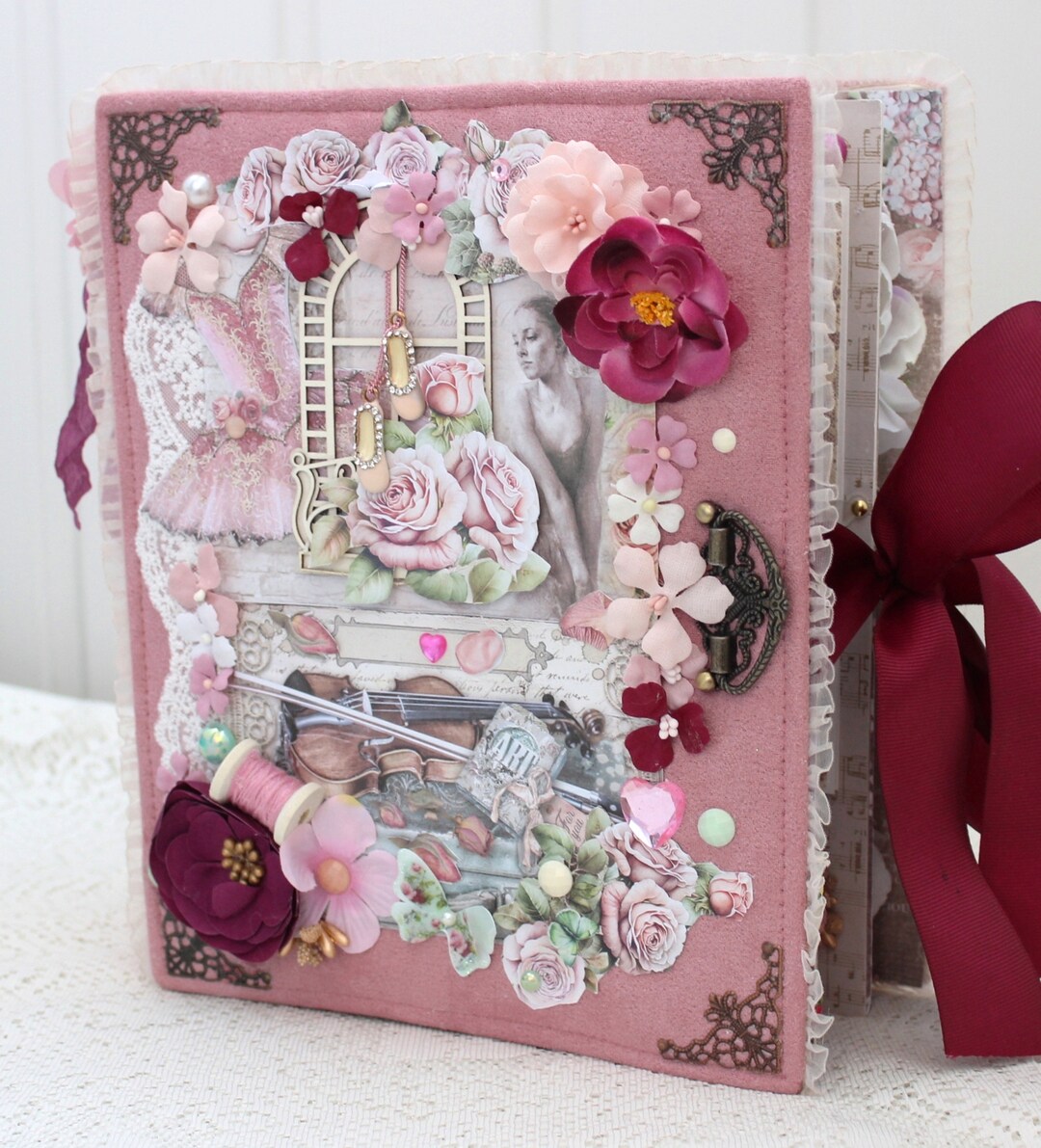 Vintage Ballerina Scrapbook Album: Decorated Junk Journal - Etsy