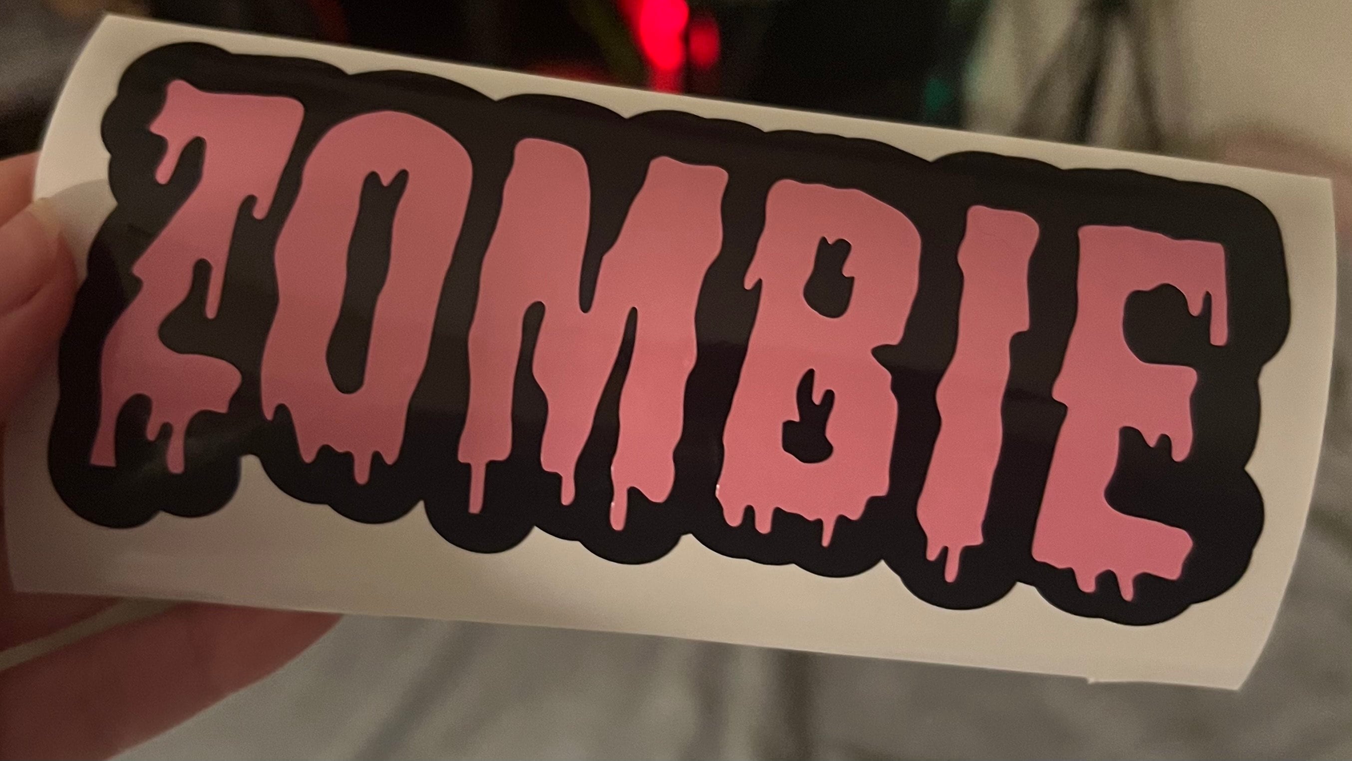 Zombie Decal Sticker for Car, Water Bottle, Laptop, Goth Decals, Alt ...