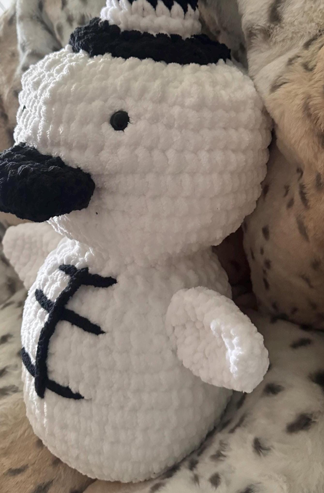 Goth/emo Duck Skeleton Amigurumi Plush – Handmade Crochet Halloween ...