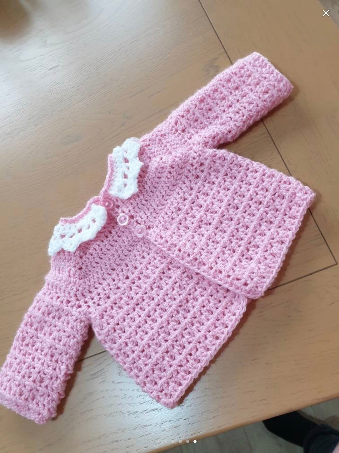 Hand Knitted Baby Cardigan , Baby Cardigans With Collar, Gifts for ...