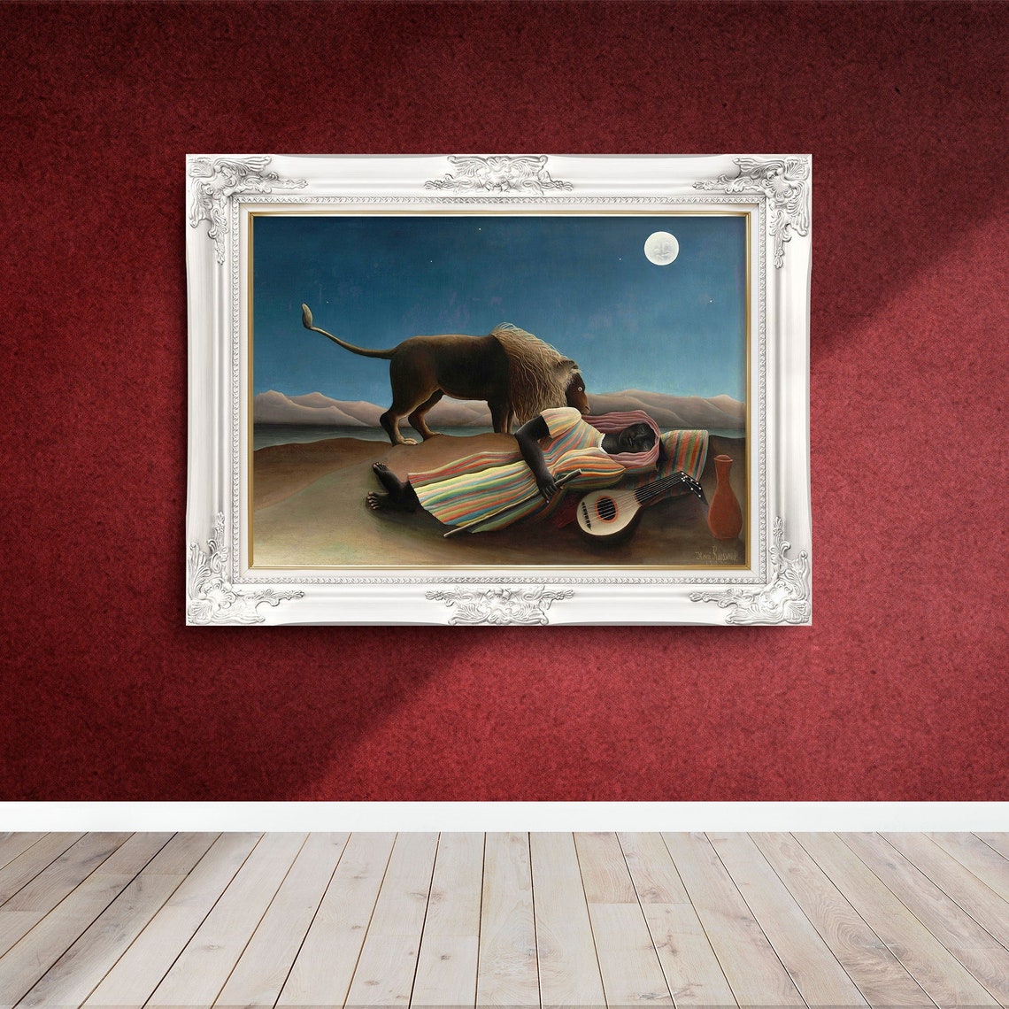 Henri Rousseau the Sleeping Gypsy 1897 Famous Paintings - Etsy