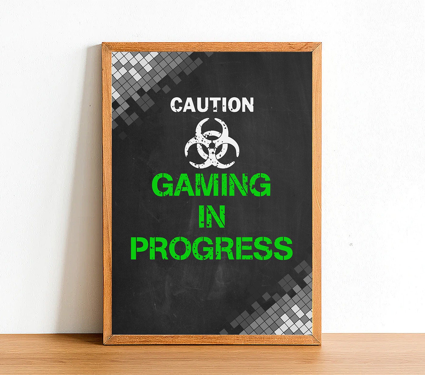 Caution Gaming in Progress - Gaming Poster Print - Gamer Wall Art - A4 ...