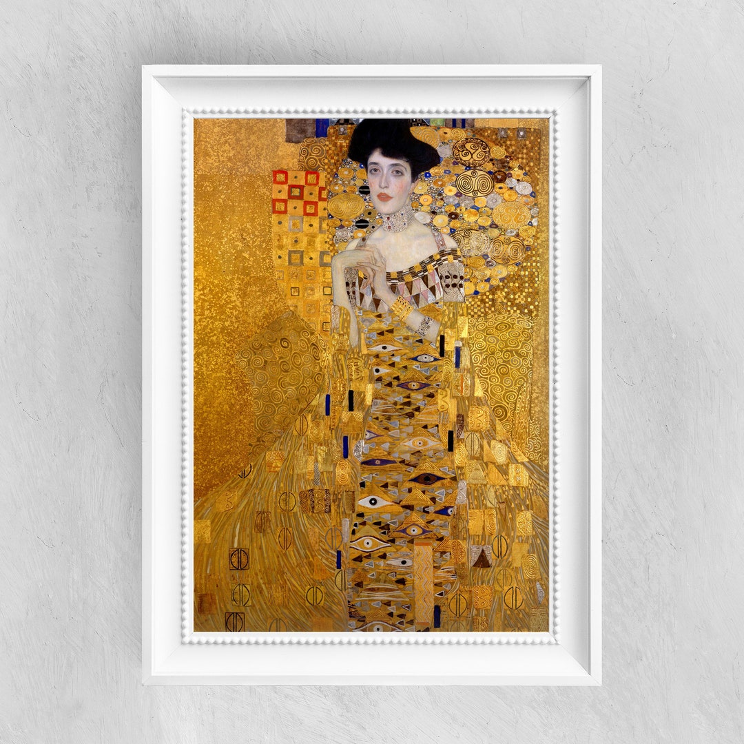 Adele Bloch-bauer by GUSTAV KLIMT - Fine Art Poster - Vintage Oil ...