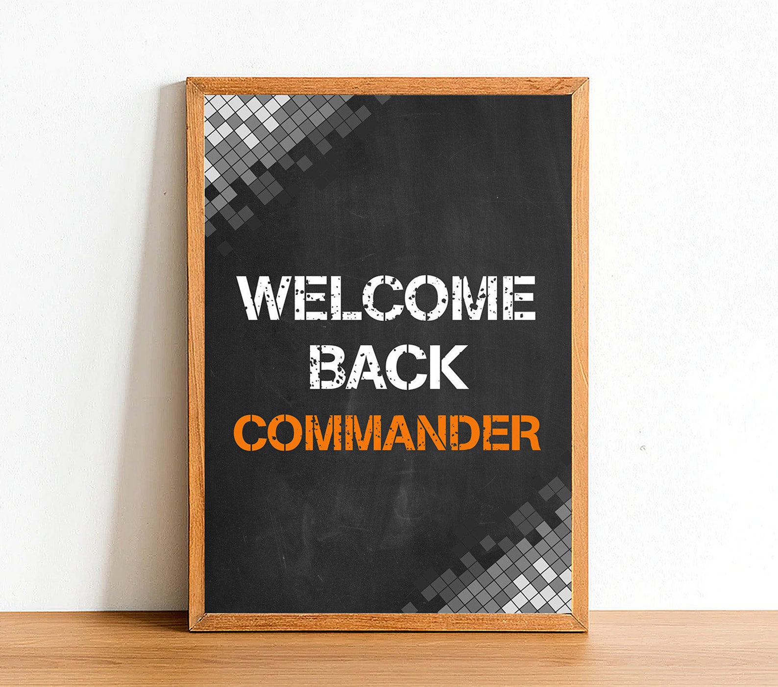 Welcome Back Commander Gaming Poster Print Gamer Wall Art - Etsy