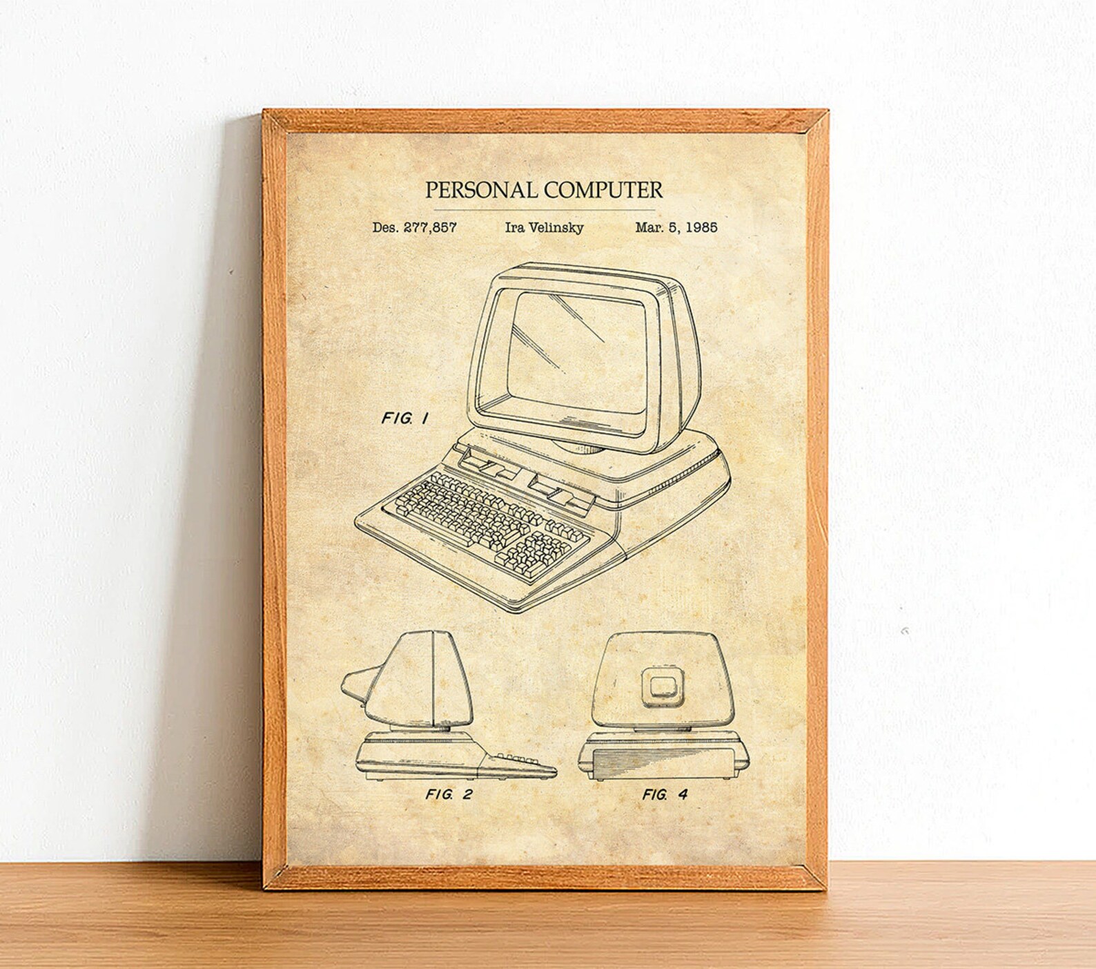 COMMODORE PET Patent Poster Print - A4 A3 A2 Prints - Home Wall Art ...