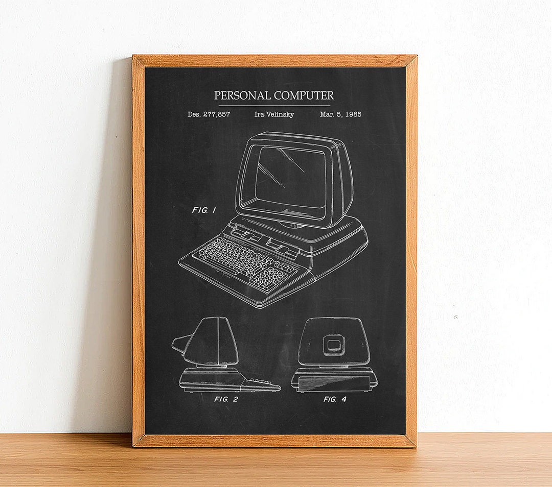 COMMODORE PET Patent Poster Print - A4 A3 A2 Prints - Home Wall Art ...