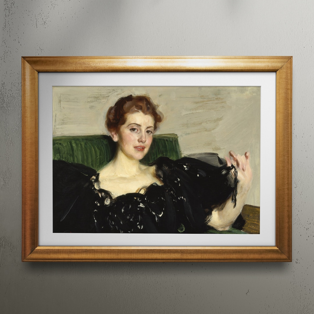 Portraif of Lucy Turner Joy by Anders Zorn - Famous Paintings - Vintage ...