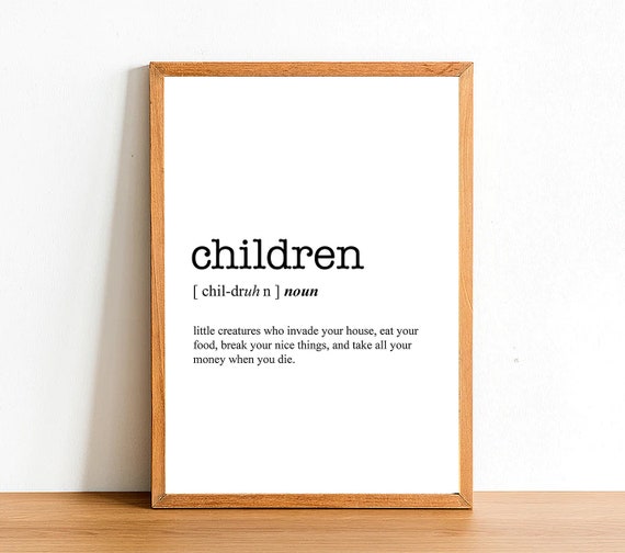 CHILDREN Word Definition Poster Print Urban Dictionary Etsy CHILDREN Word Definition Poster Print Urban Dictionary Etsy