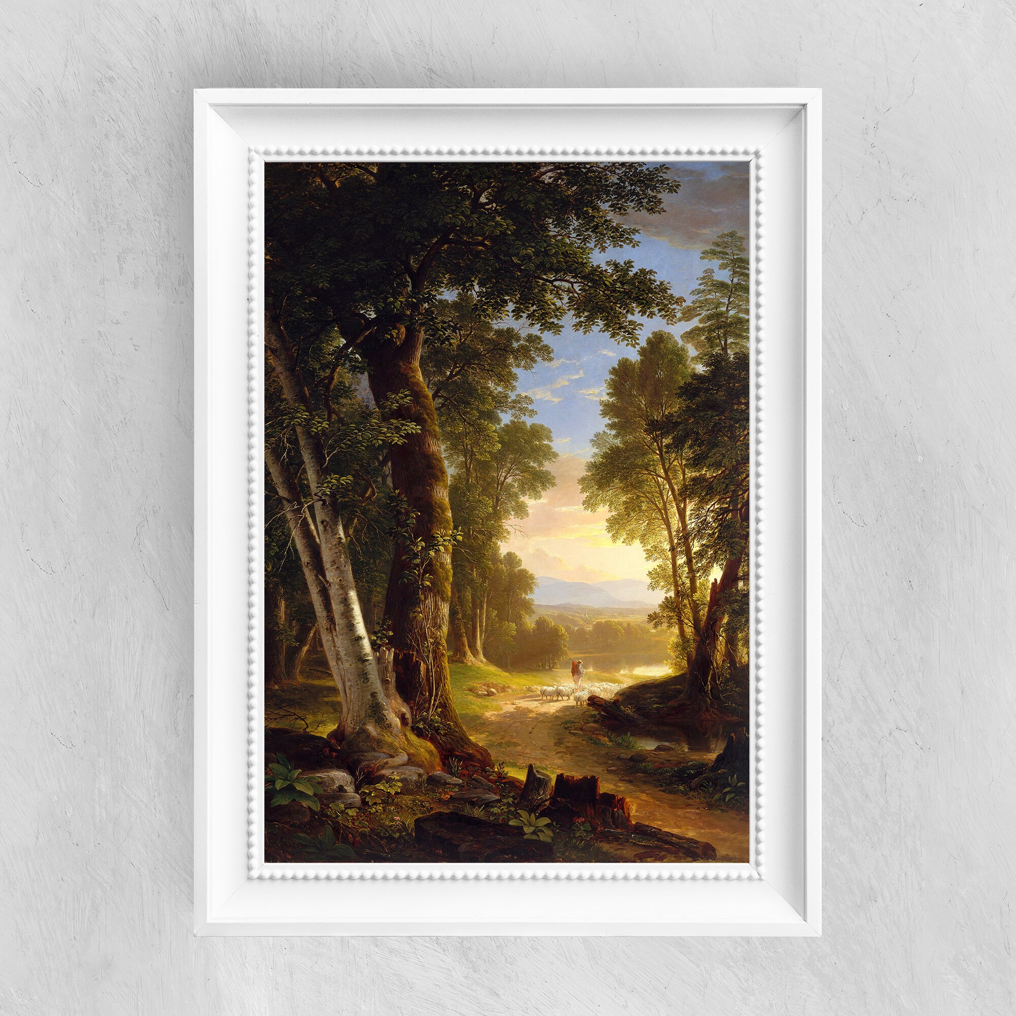 Asher Brown Durand - the Beeches - Fine Art Print - Vintage Art Poster ...
