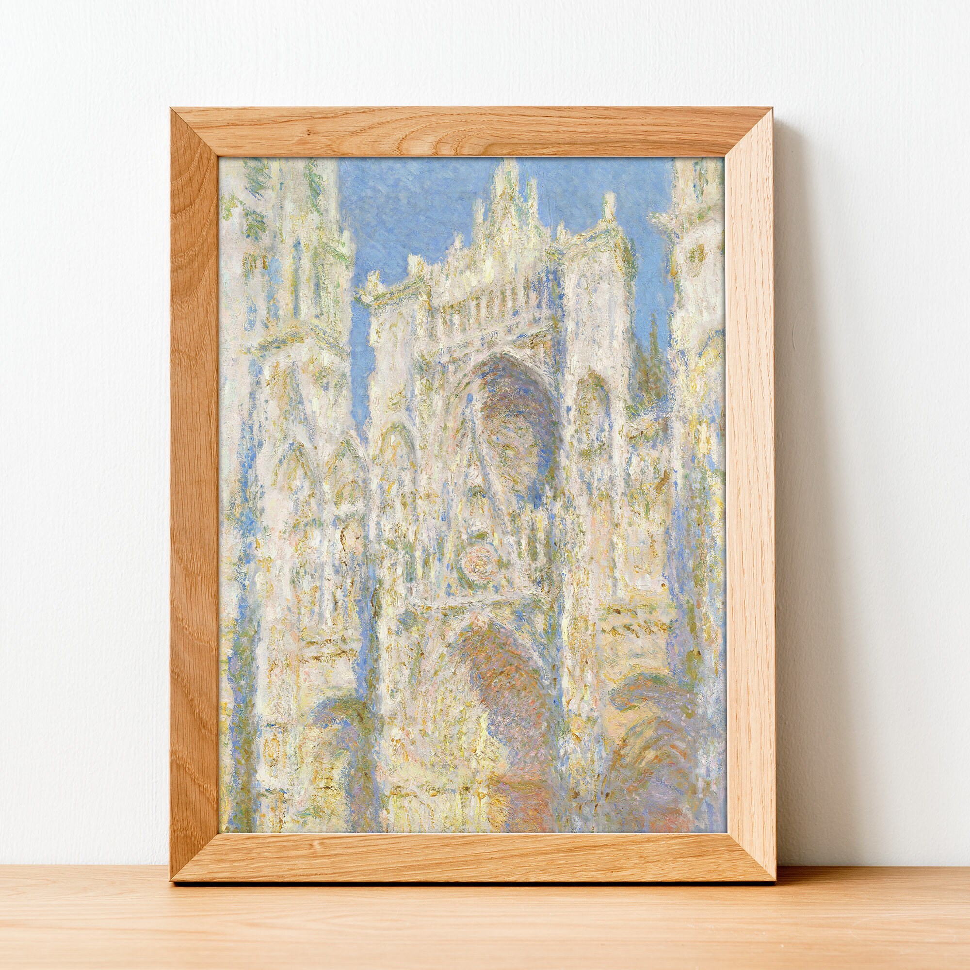 Rouen Cathedral West by Claude Monet - Fine Art Poster - Vintage Oil ...