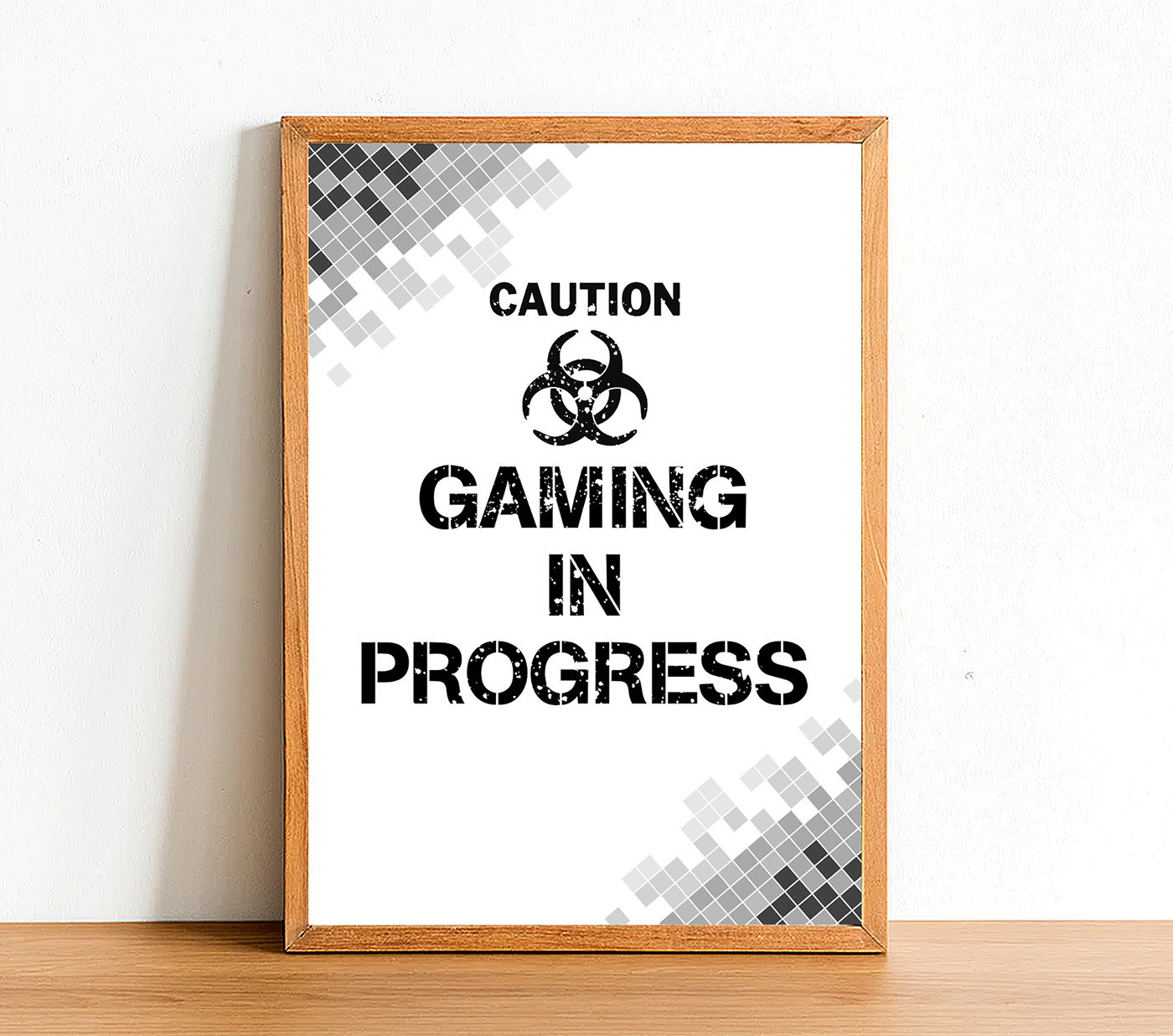 Caution Gaming in Progress - Gaming Poster Print - Gamer Wall Art - A4 ...