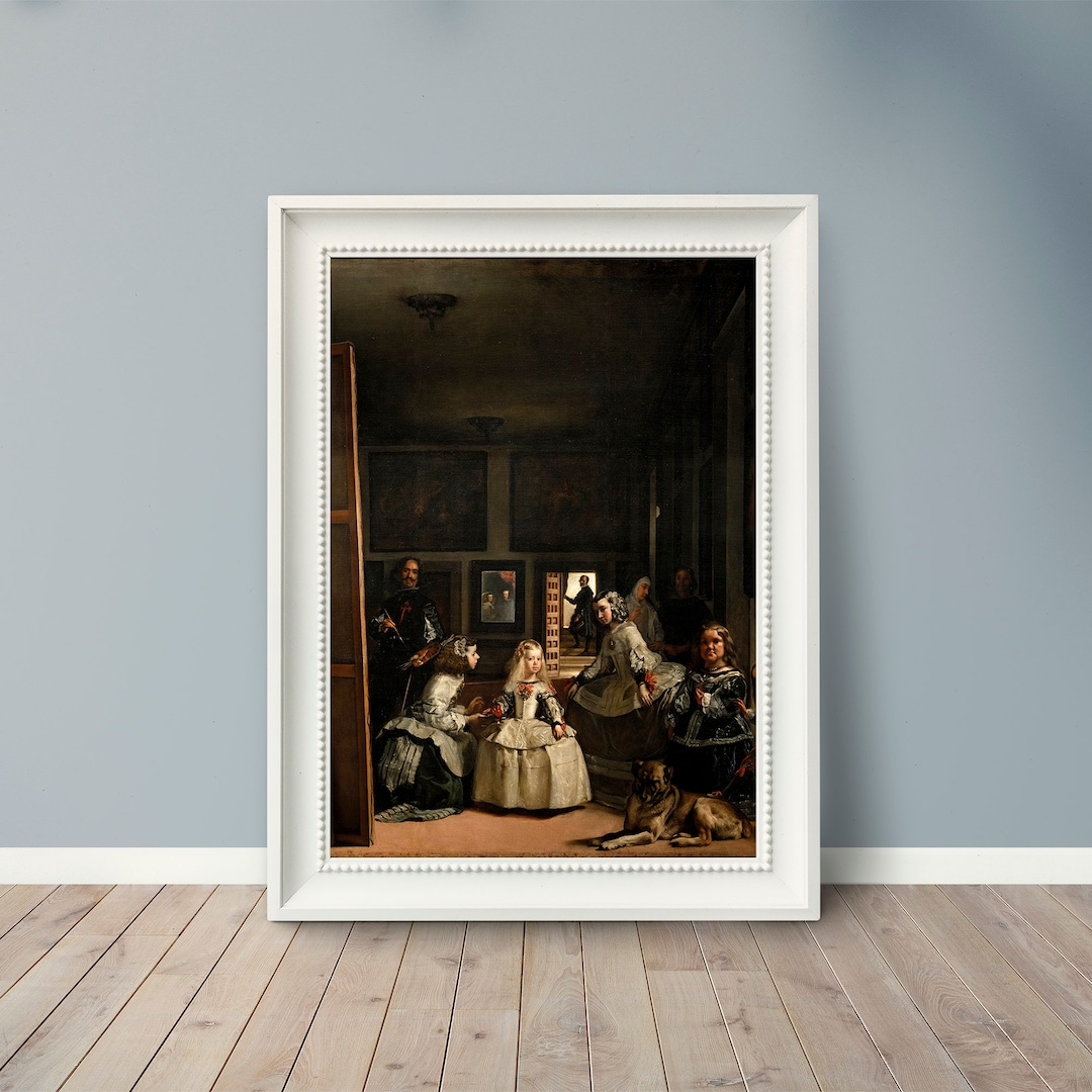 Diego Velazquez - Las Meninas - 1656 - Famous Paintings - Vintage Art ...
