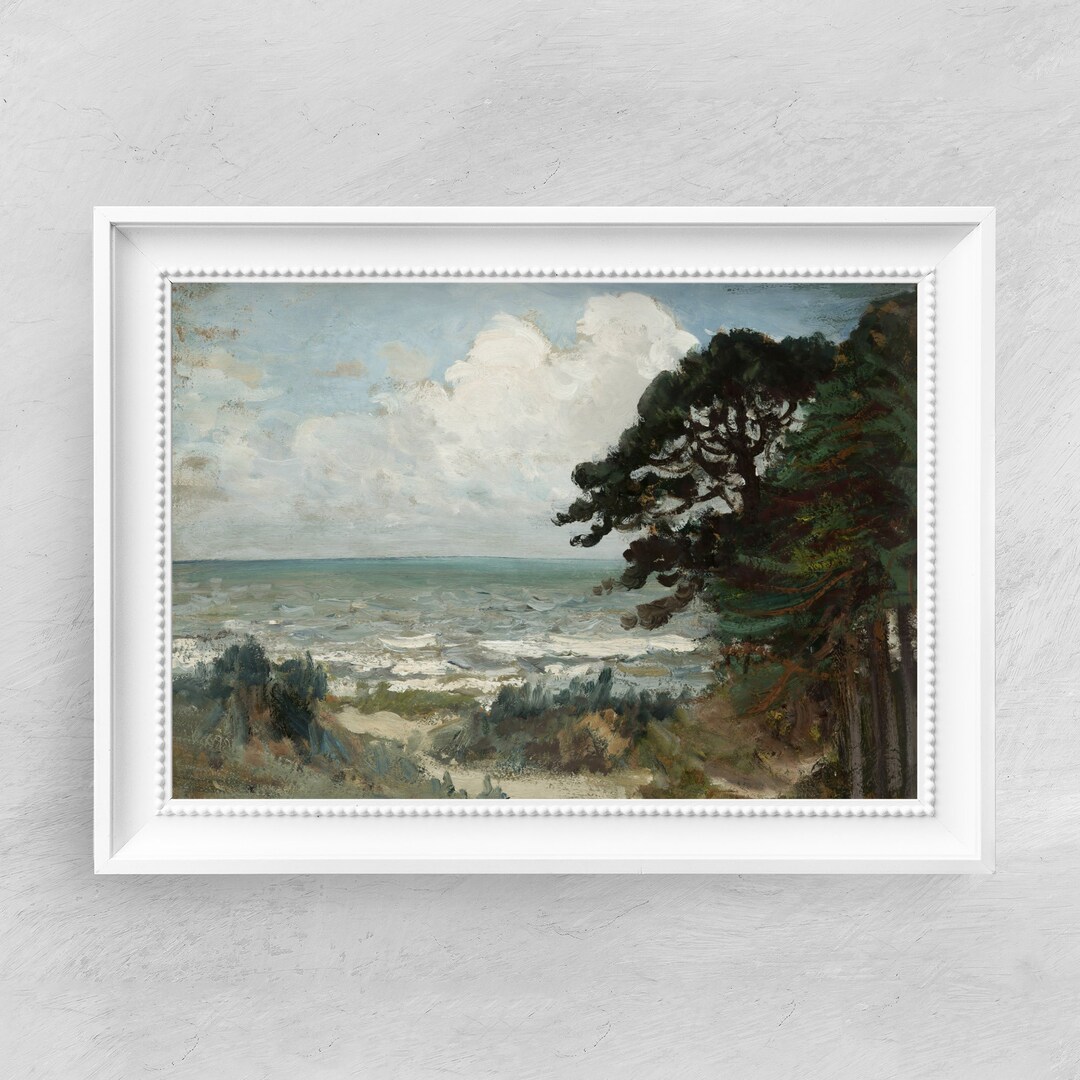 Meer bei Polaga V von Leon Wyczolkowski | Antikes Poster Print ...