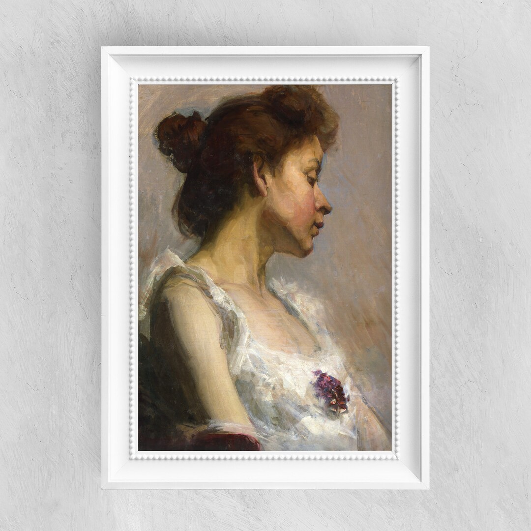 Portrait of the Artist's Wife by Henry Ossawa Tanner - Art Print ...