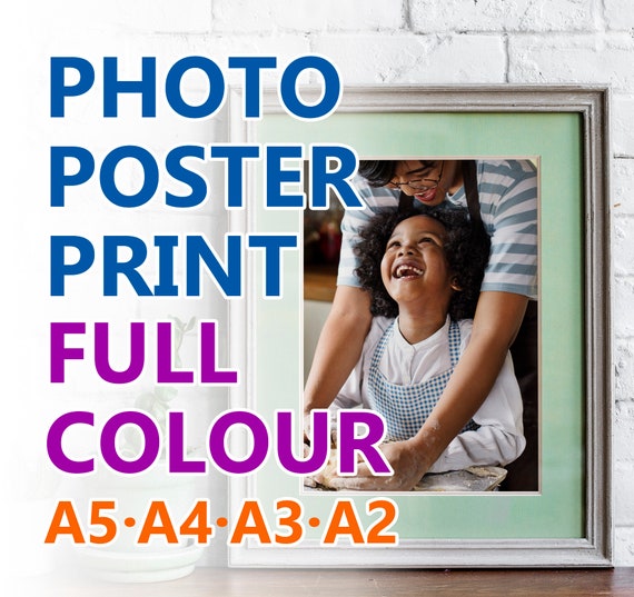 YOUR PHOTO Poster Print Custom Personalised Printing Full - Etsy