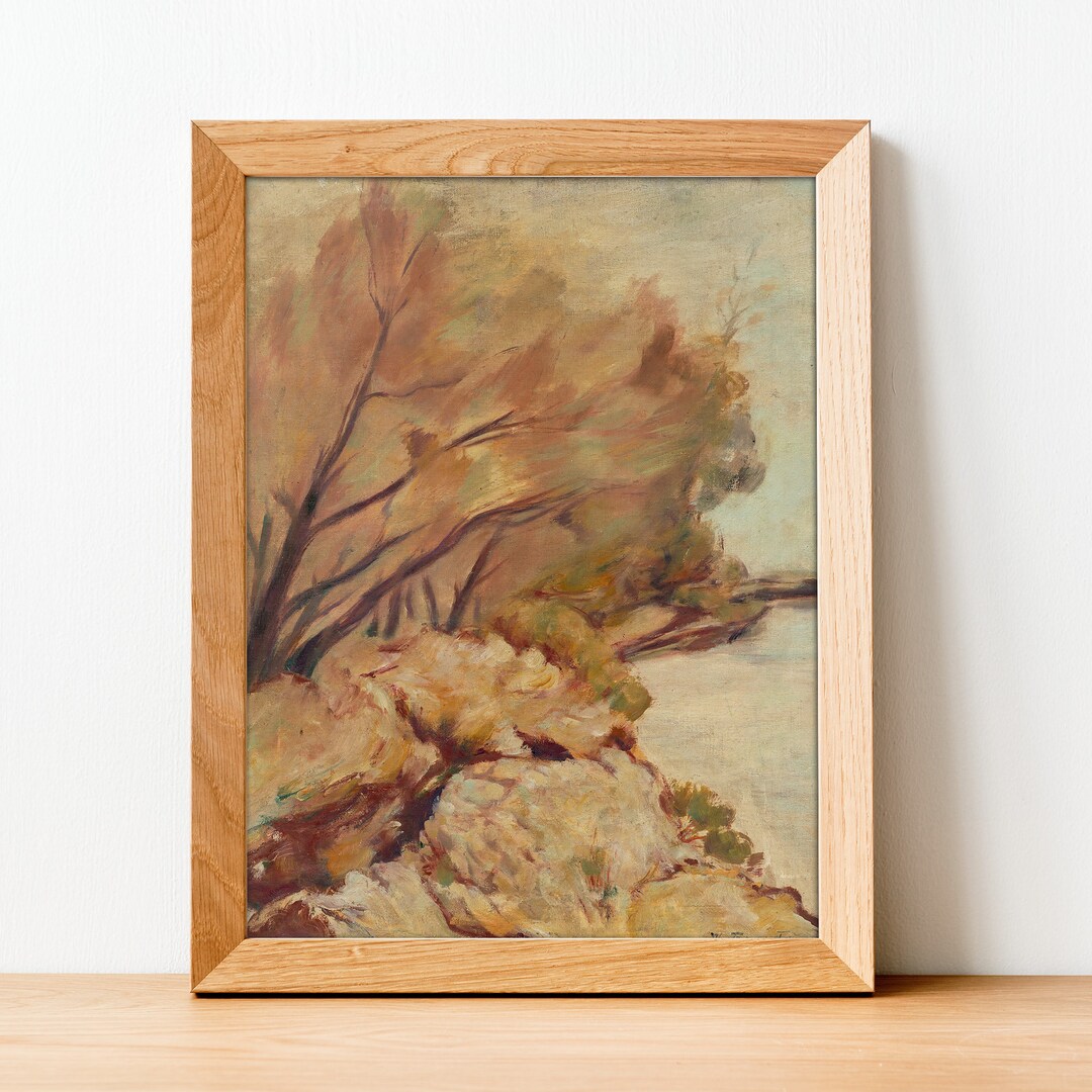 Trenches by Danube by Jan Trampota - Fine Art Poster - Vintage Oil ...