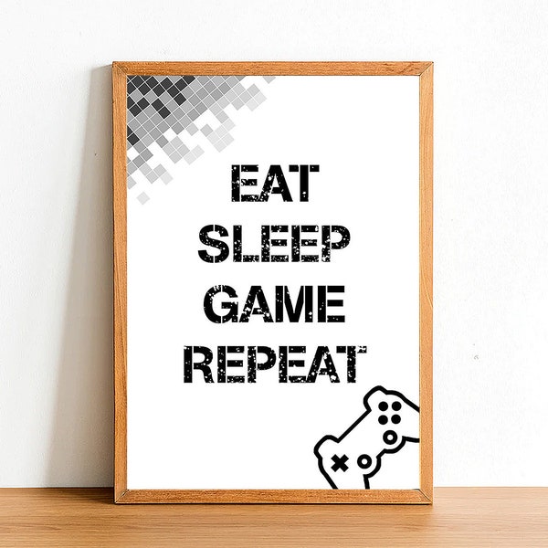 Eat Sleep Game - Etsy UK