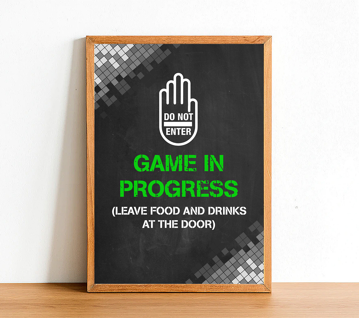 Do Not Enter Game in Progress Gaming Poster Print Gamer | Etsy