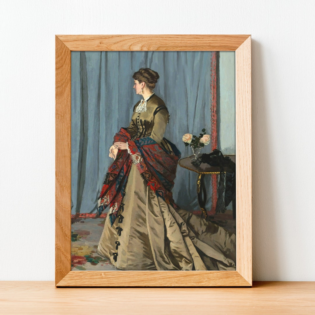 Portrait of Madame Godber by Claude Monet - Fine Art Poster - Vintage ...