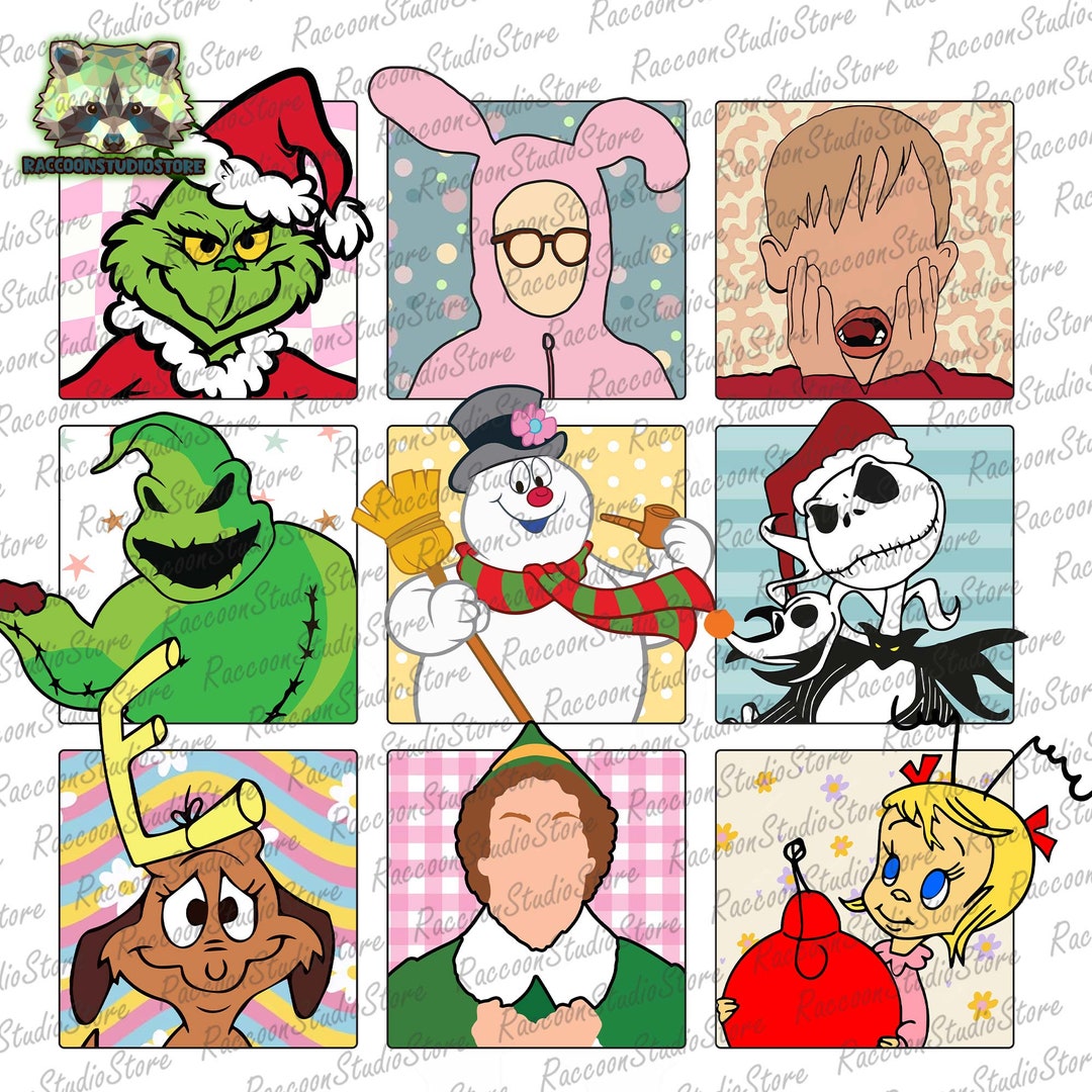 Retro Christmas Movie Friends Png Christmas 90s Movie Png - Etsy