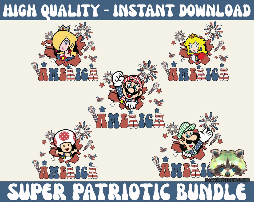 5 Super Patriotic 4th Of Juli SVG Bundle passende Shirts - Etsy.de