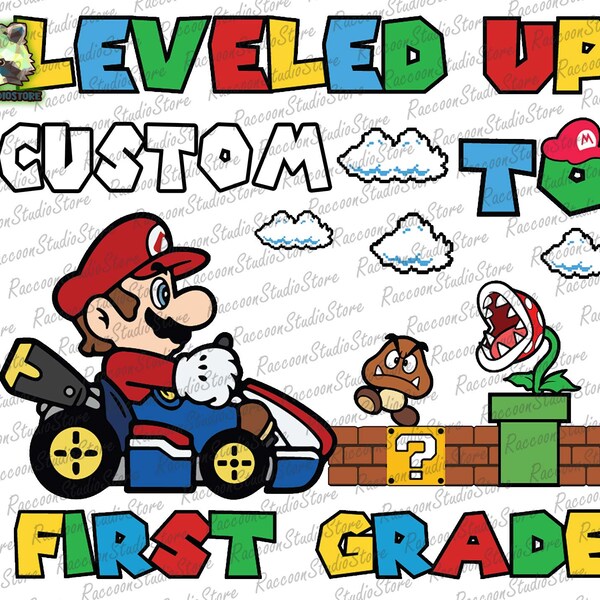 Leveled up to First Grade Svg - Etsy