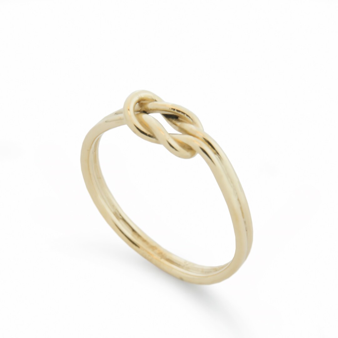 Gold Double Knot Eternity Ring - Etsy