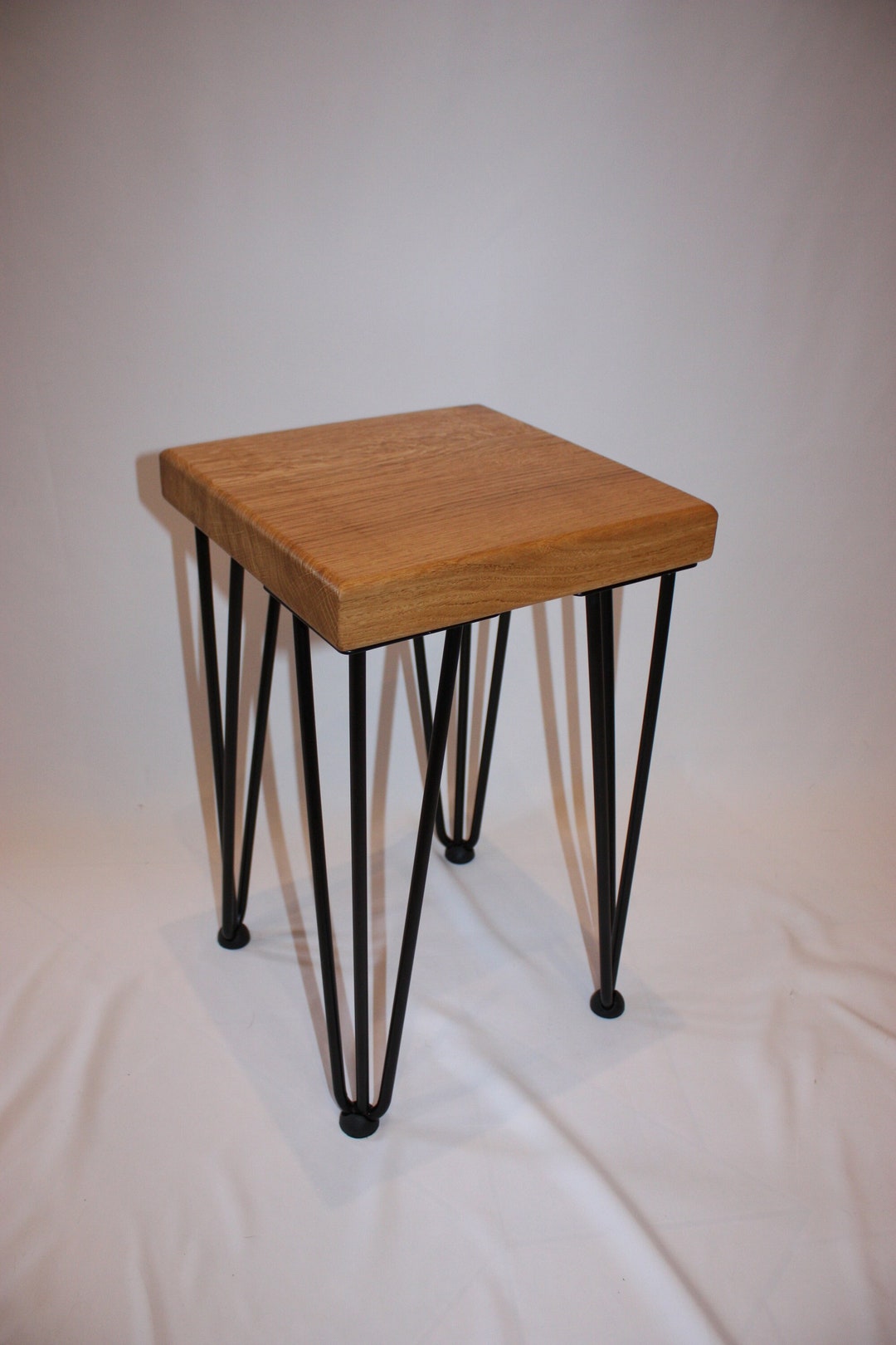 Solid Oak Square Top Side Table - Etsy UK