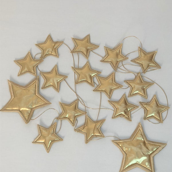 Gold Star Garland - Etsy