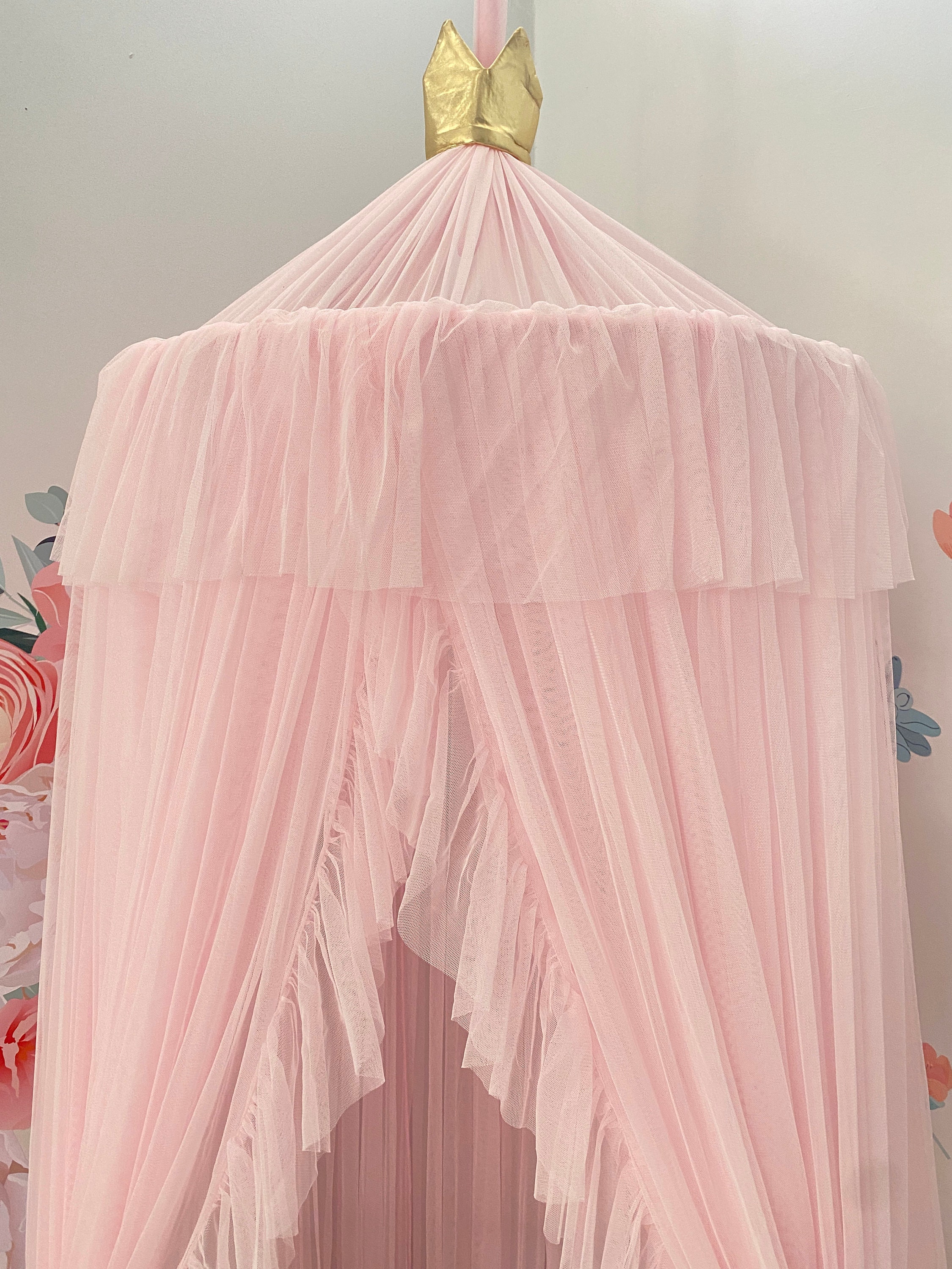 Pink Princess Canopy Bed Canopyhanging Playcrib - Etsy