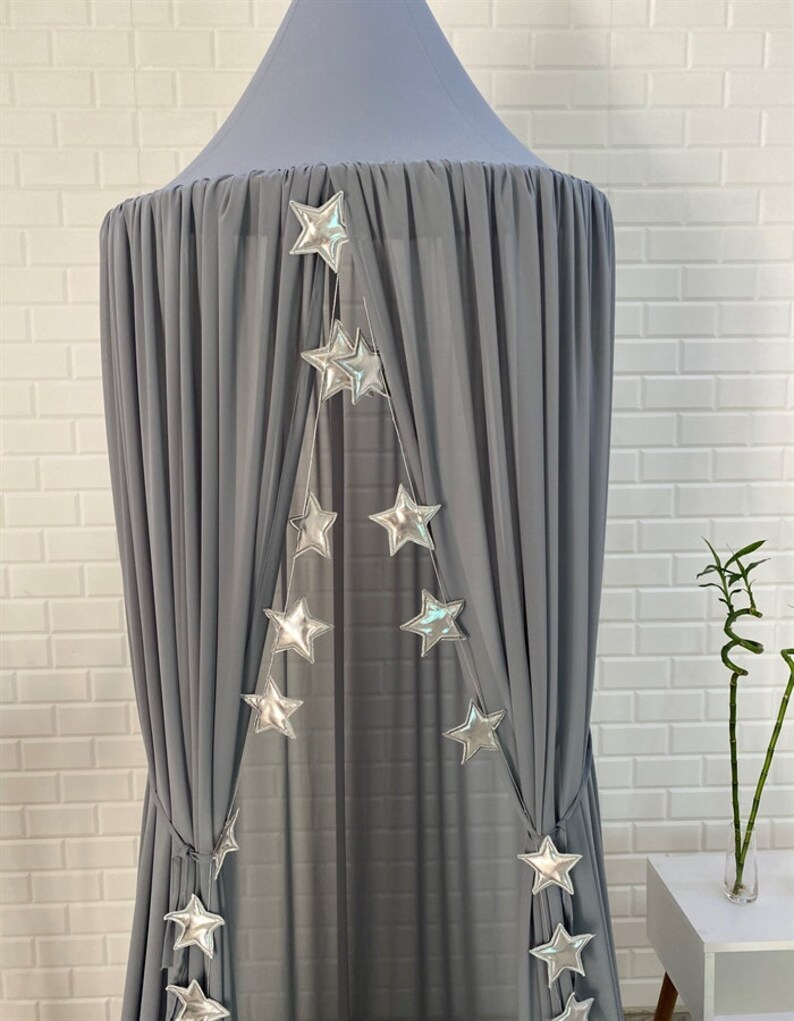 Grey Canopy Bed Canopyhanging Playcrib | Etsy