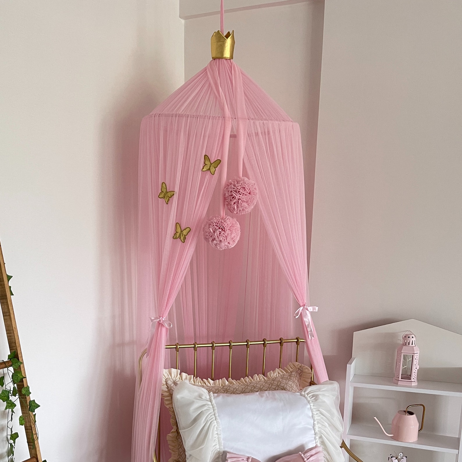 Kids Bed Canopy for Girls Soft Smooth Play Tent Crib - Etsy UK