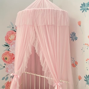 Pink Princess Canopy, Bed Canopy,hanging Play,crib Canopy,children's ...
