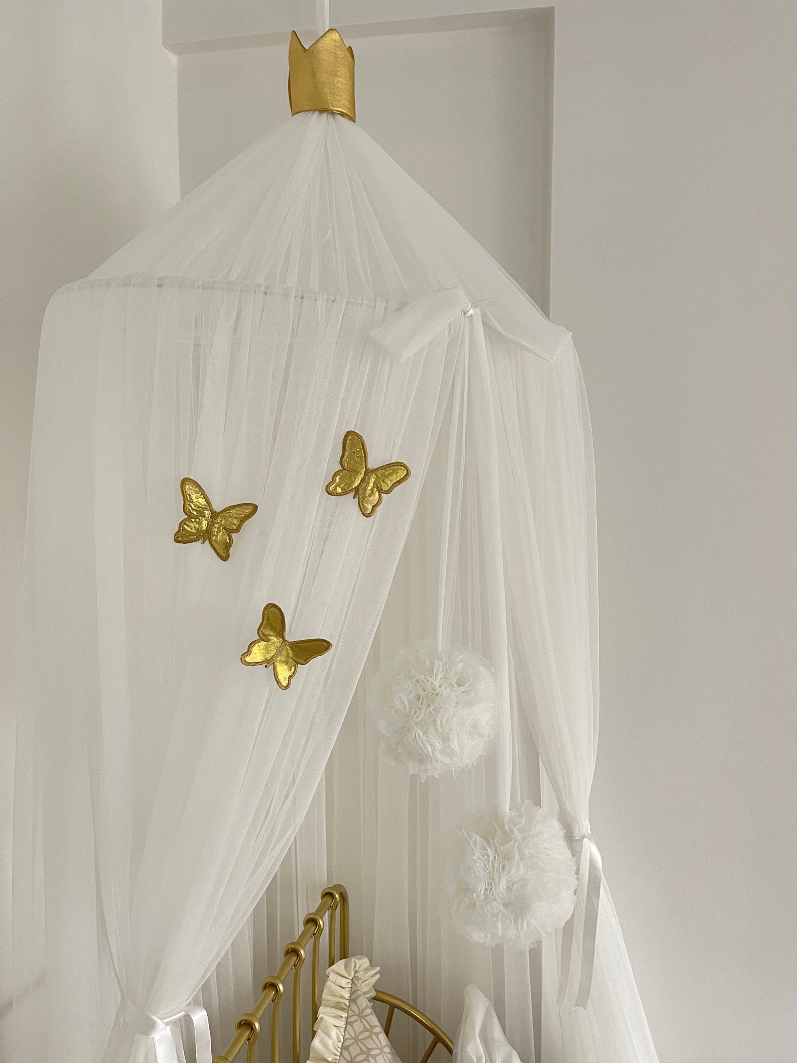 White Canopy tulle Bed Canopybed Baldachinmontessori Bed - Etsy