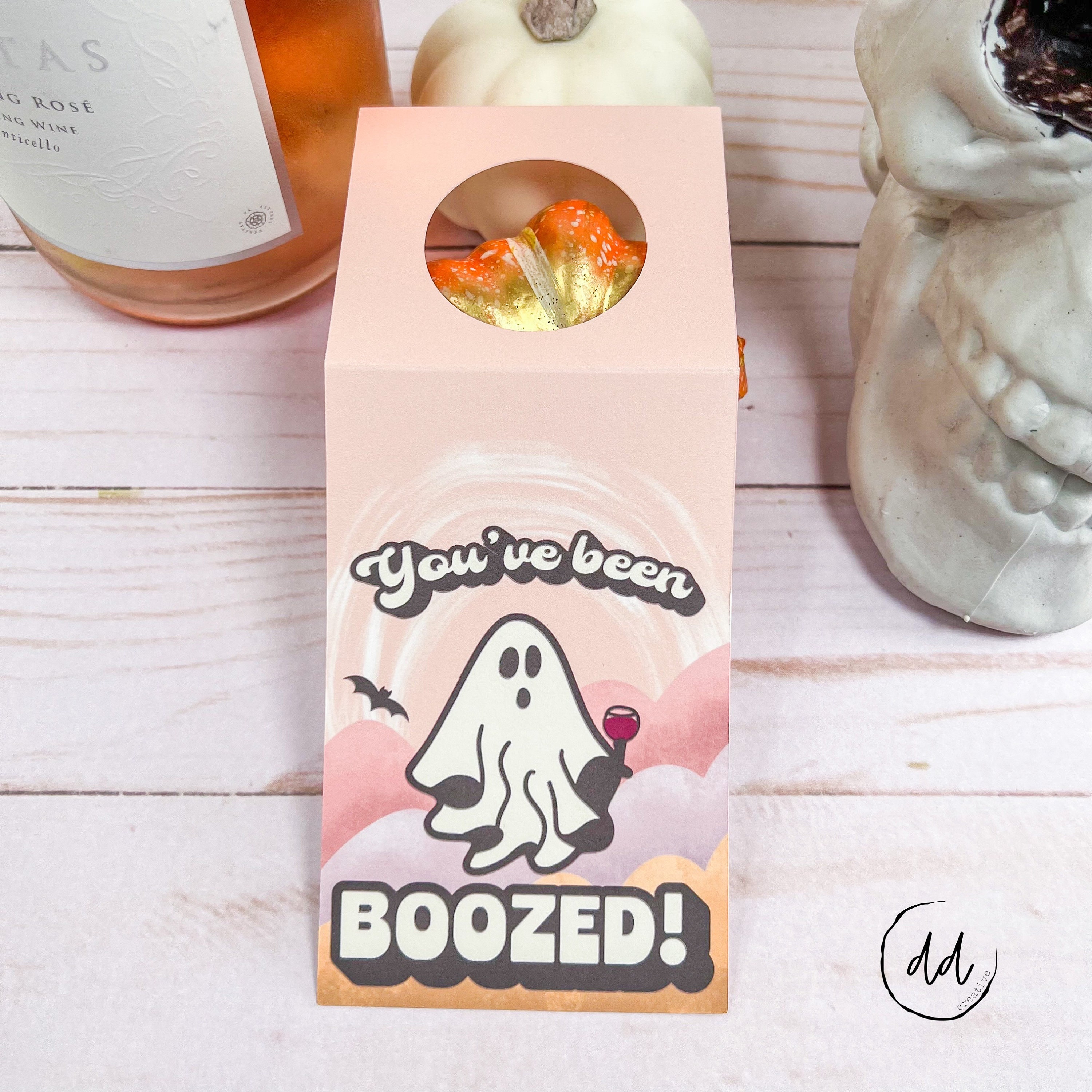 You've Been Boozed Printable Wine Tag Halloween Wine Tag - Etsy