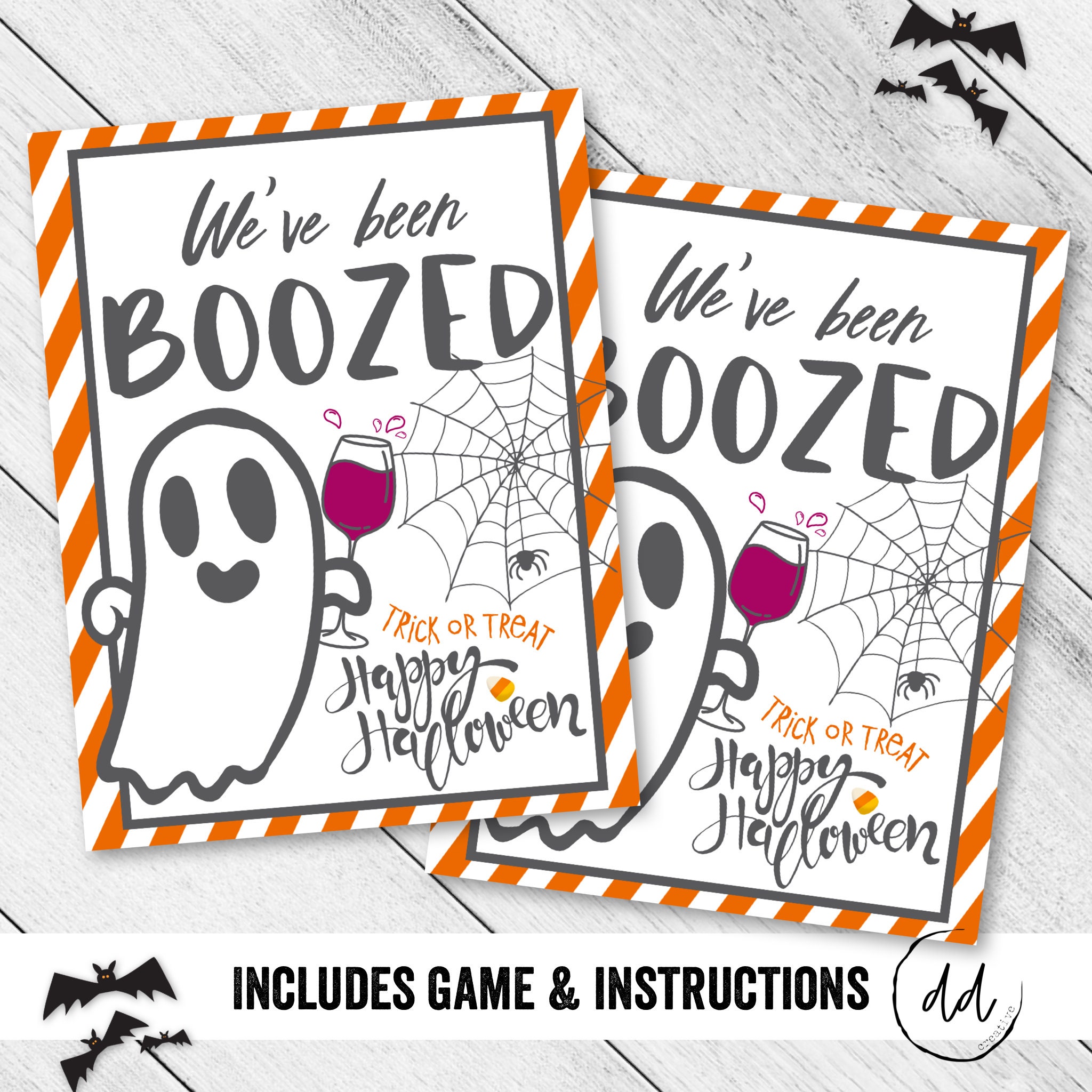 We've Been Boozed Halloween Game Adult Spirit Game - Etsy