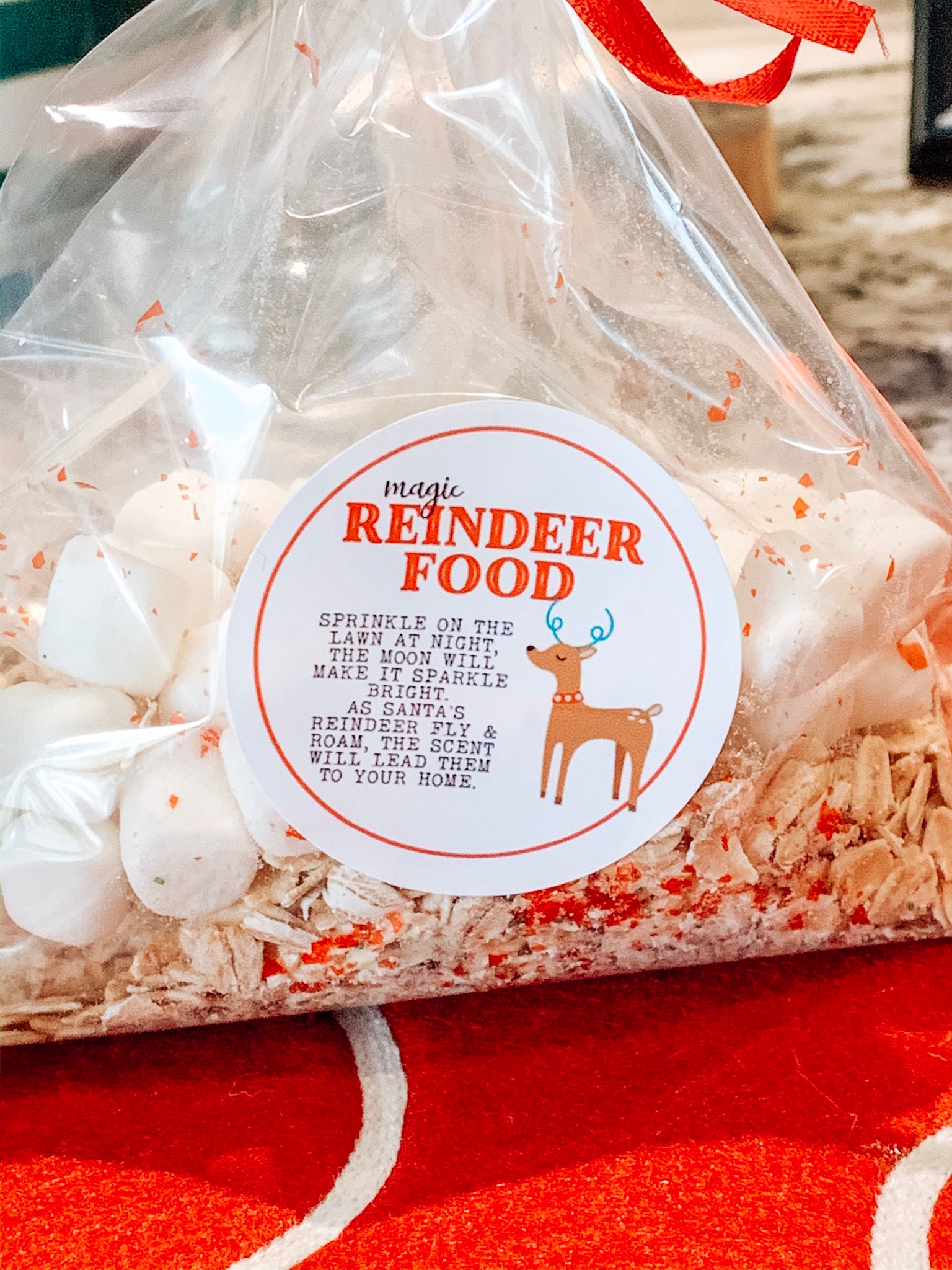 Magic Reindeer Food, Favor Tags, Holiday Tradition, Fun Activity ...