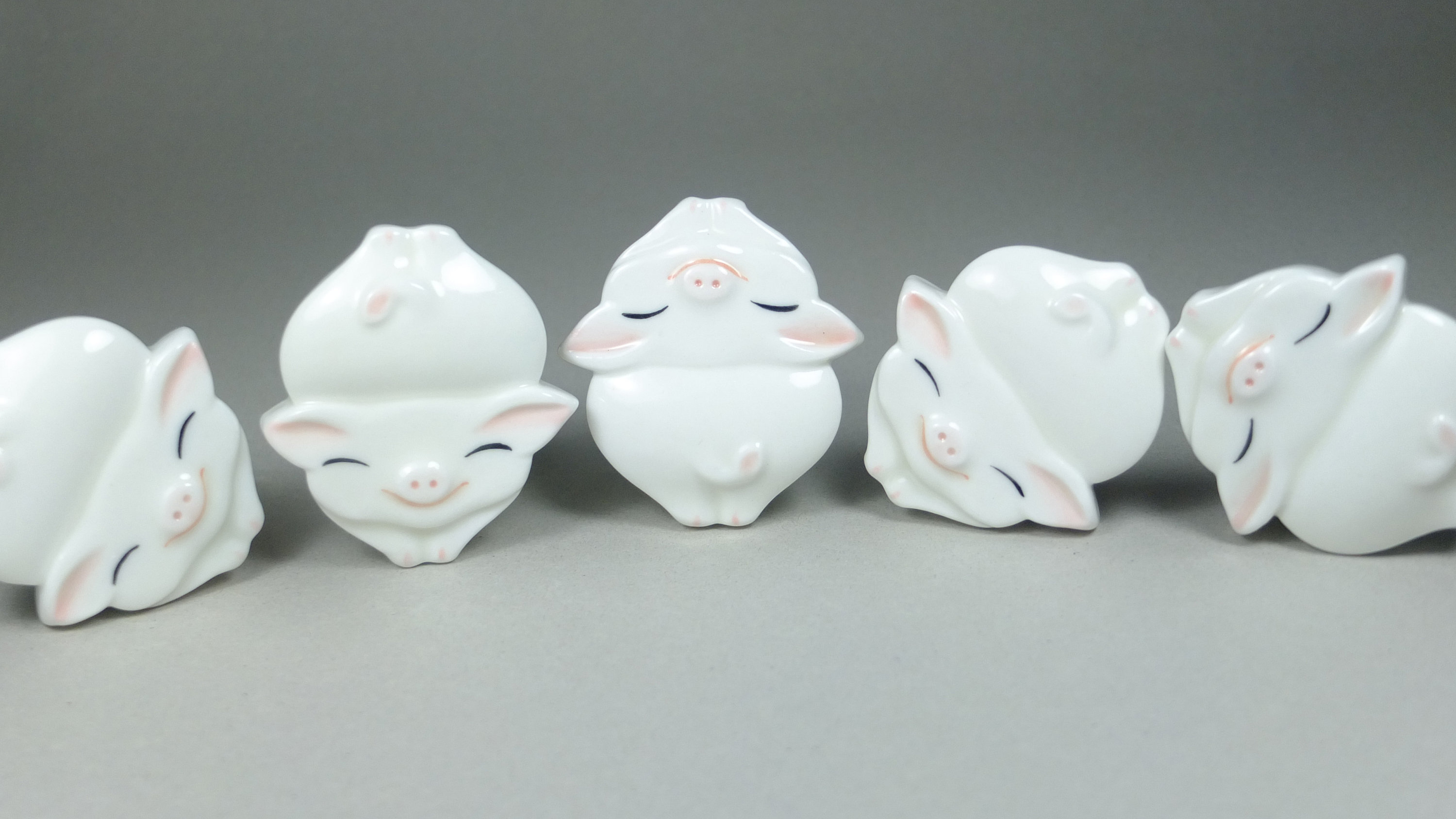 Ceramic Pig Figurine Miniature Animal Pig Gift Pen Holder | Etsy