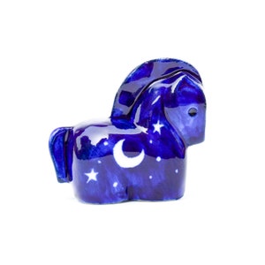 Night Sky Horse Figurine, Starry Night Horse, Blue Moon Horse, Outer ...