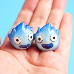 Ceramic Fire Demon Figurine, Cute Fire Character, Gift for Her ...