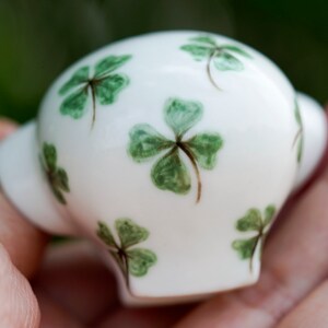 Irish Elephant Figurine, Lucky Clover Elephant, Elephant With Four Leaf ...